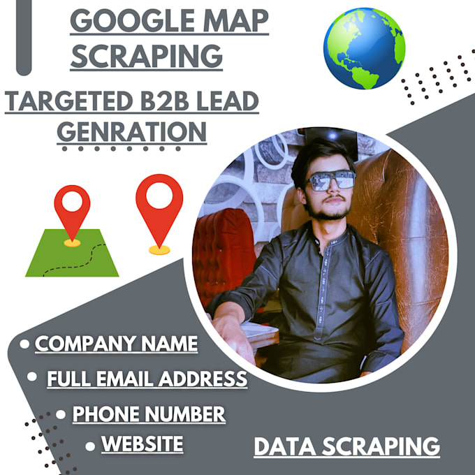 Do google map data scraping for business lead, data extract by Zohan148 | Fiverr