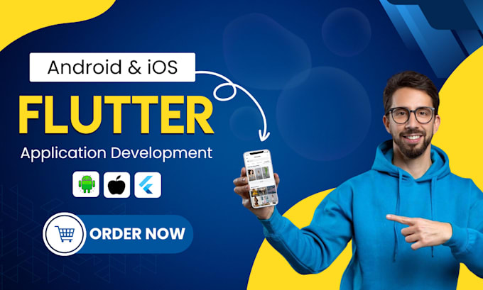 Develop flutter hybrid mobile apps for ios and android flutter development by Jawad_aslam_ai ...