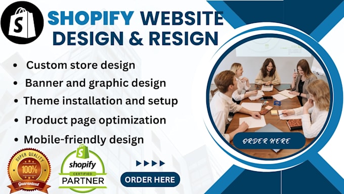 Create shopify store design and redesign services by Challotes | Fiverr