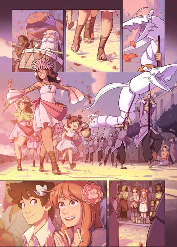 Draw comic book cover in based on your script manga for you by ...