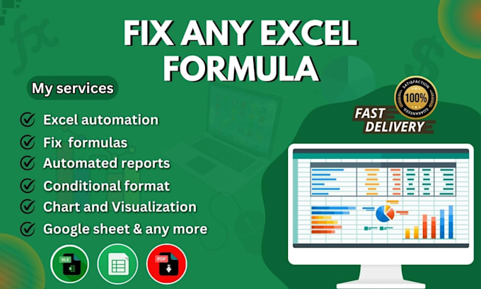 Create and fix any excel formula by Excelguru_360 | Fiverr Create and fix any excel formula by Excelguru_360 | Fiverr
