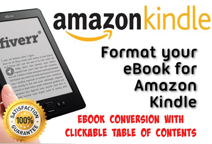Format your manuscript for amazon kindle by Joannaverd | Fiverr