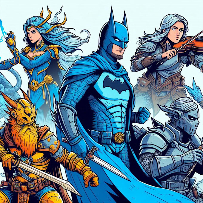 Design cyberpunk and fantasy character splash art by Lumionixki00 | Fiverr