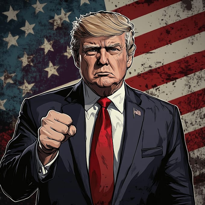 Create a unique political cartoon art by Nikelage | Fiverr
