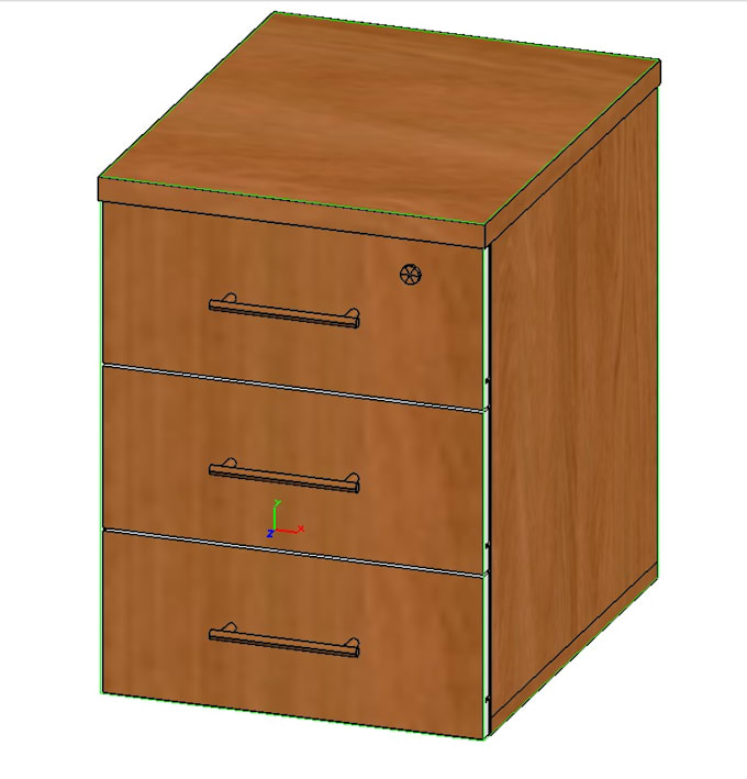 Make exact file cabinet for manufacturing by Aslanov_25 | Fiverr