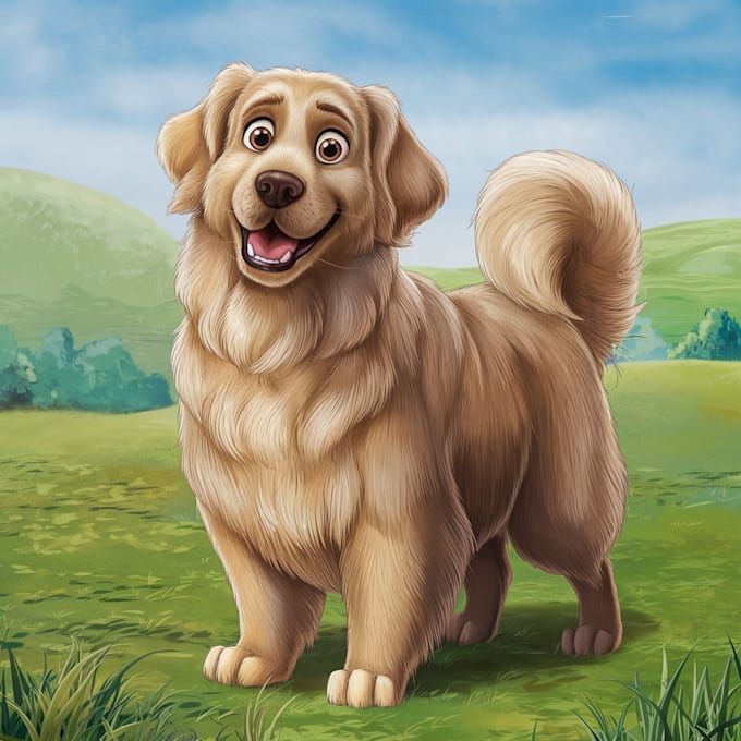 Design a custom disney pet portrait by Marthlessis | Fiverr