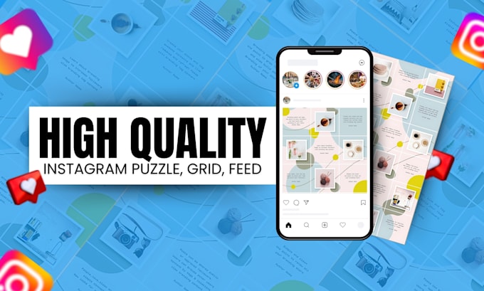 Design a stylish instagram puzzle grid for a standout feed by ...
