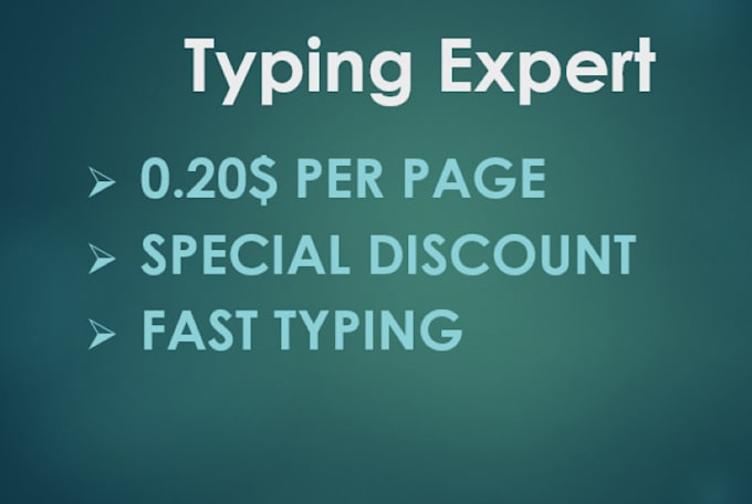 Typing expert 30 word per minute with accuracy by Prionathbarman | Fiverr