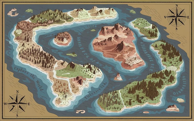 Draw a unique vector or isometric map by Marenenaar | Fiverr