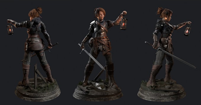 Deliver 3d game character, fix wonder dynamic, uv map,ue5 control rig ...