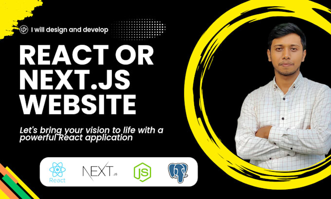 Create responsive website in react, nextjs and nodejs with tailwind css ...