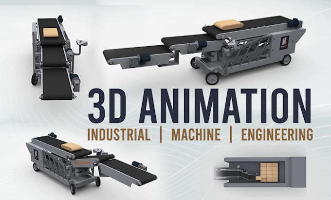 Do industrial machine 3d technical engineering animations by Indart_creation | Fiverr