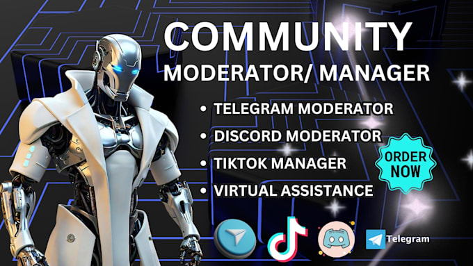 Be telegram community manager discord moderator with 50 chatters by ...