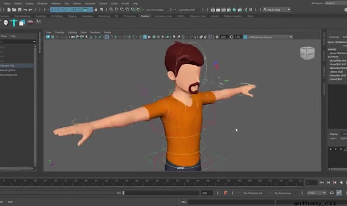Do 3d character rigging in blender, maya, cinema 4d, mixamo by Chimezie ...
