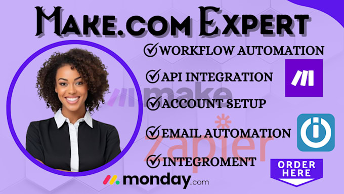 Setup Make Com Automation Workflow Zapier Automatio Integromat Made