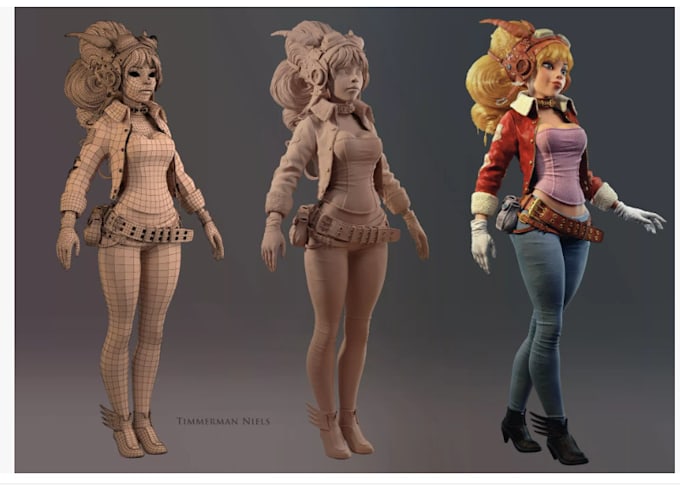 Mod 3d character ready for dayz,ue5 fighting human model,rig3d, daz3d asset, x3d by Jamss_hedrry ...