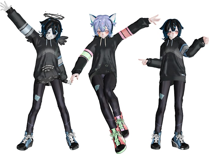 Do Mmd Model Or Convert Any Character To Mmd Model Vrchat Sfm Vroid