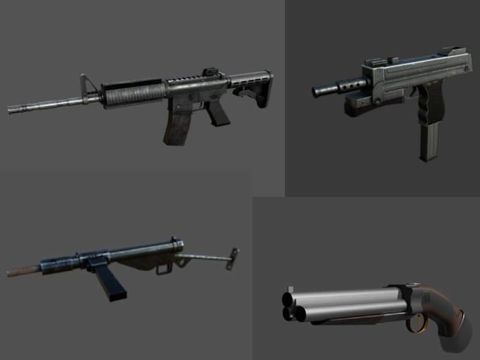 Stylized 3d game asset, 3d game weapons, 3d gun model, roblox assets by Tornboy | Fiverr