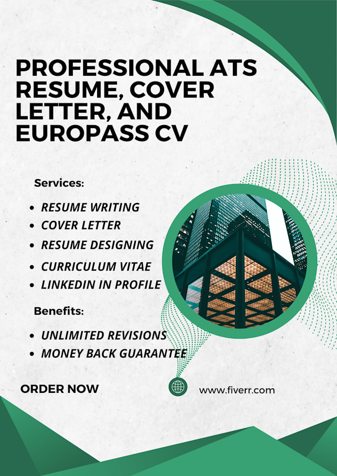 Create and edit europass cv, write cover letter and resume by Kashaf_tariq123 | Fiverr