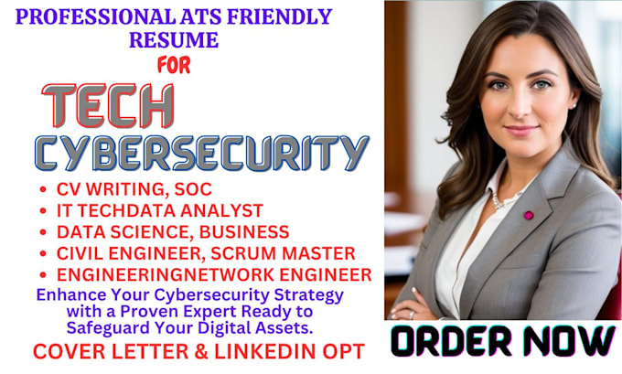 Write tech resume, cv for it, fraud analyst, cybersecurity and ...