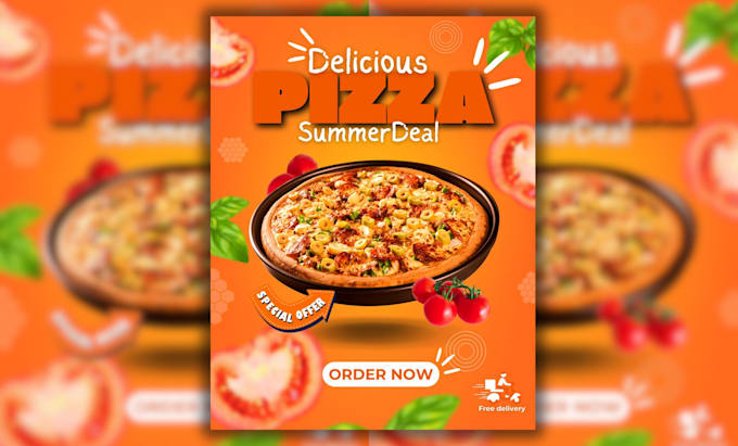 Design modern creative food posters by Sunitasemalti | Fiverr