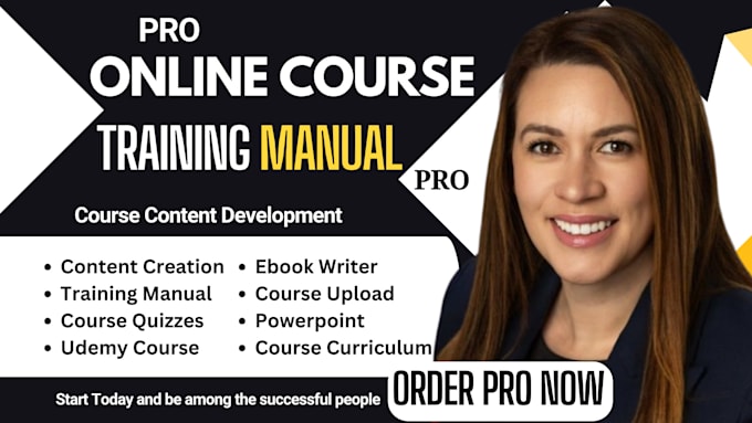 Create online course content course curriculum training manual course ... Create online course content course curriculum training manual course ...