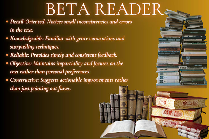 Be your professional beta reader and provide in depth story feedback by ...