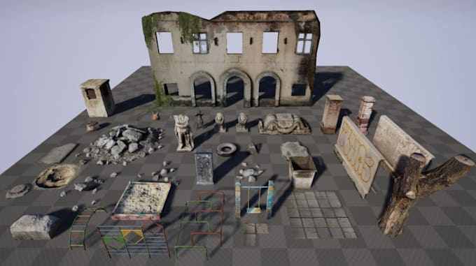 Create 3d game assets and model for unreal and unity by Sodiqkesh | Fiverr