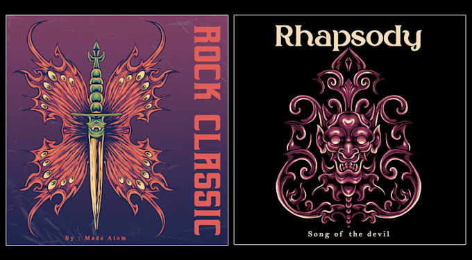 Amazing art of stoner, psychedelic, metal cover by Madeatom | Fiverr