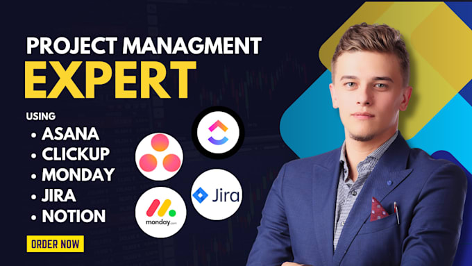 Do project management monday crm clickup asana jira notion by Samsegun14 | Fiverr