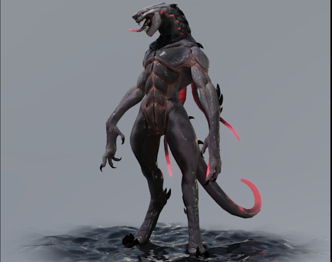 3d realistic warrior game character,3d creature,3d assets,3d rigging ...