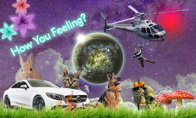 Create unique digital collage art for your project by Patisonai | Fiverr