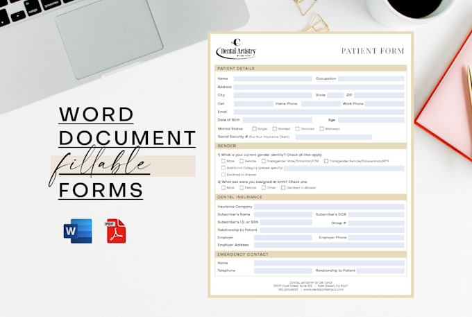 Design fillable word forms by B300b2 | Fiverr