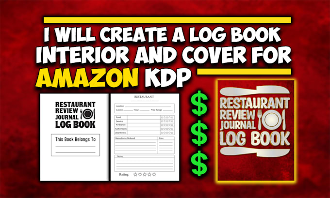 Create a log book interior and cover design for amazon kdp by Aminedzea ...