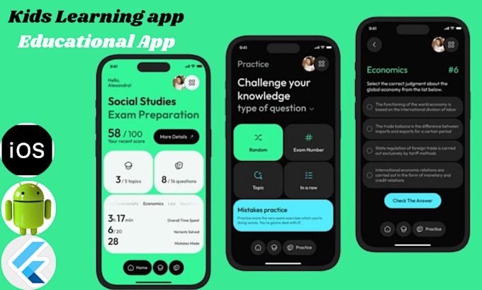 Develop kids learning app, educational app, e learning app, kids ...