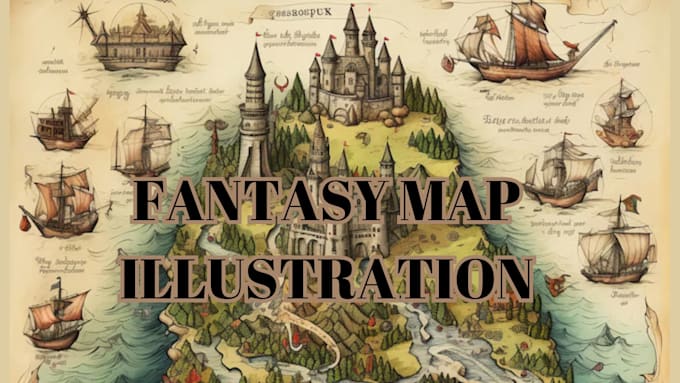Create a custom fantasy map, world map and battle map for game or book
