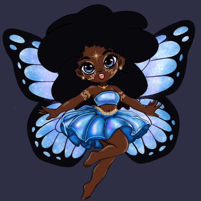Create custom fairy chibi illustrations with magical details by ...
