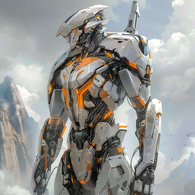 Desing a custom robot, mecha and cyborg character by Chekimpbell | Fiverr
