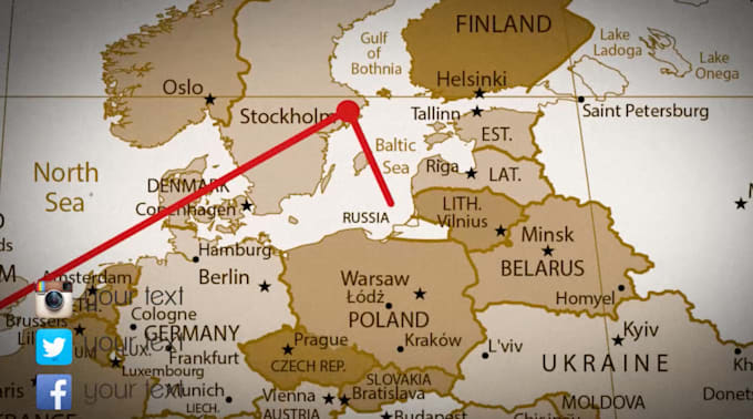 Create indiana jones style map animation for your travel video blog ...