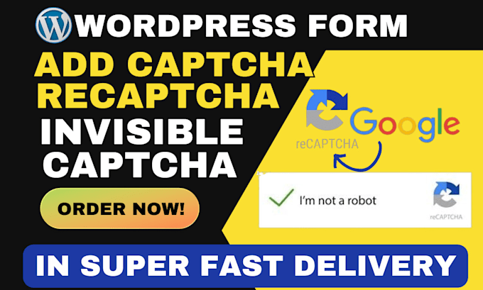 Fix and add a captcha or recaptcha in the wordpress website to stop ...