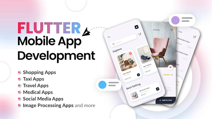 Do mobile app development with flutter by Teckfusedev | Fiverr