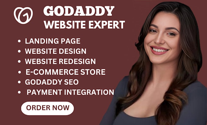 Godaddy website design godaddy website redesign landing page website ...