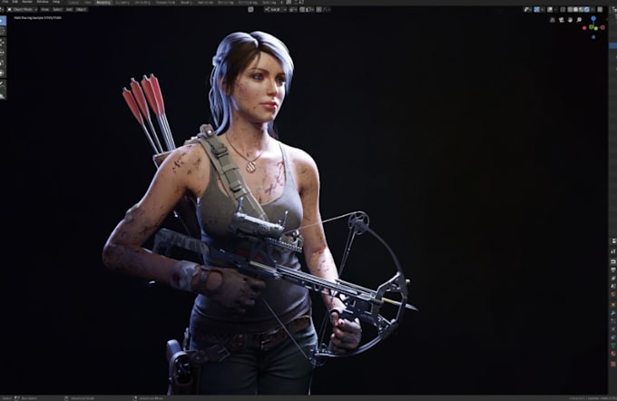 Optimize 3d character for game, pbr texture,ue5 ik fk rig, daz3d asset, 3d model by Iremiwolede ...