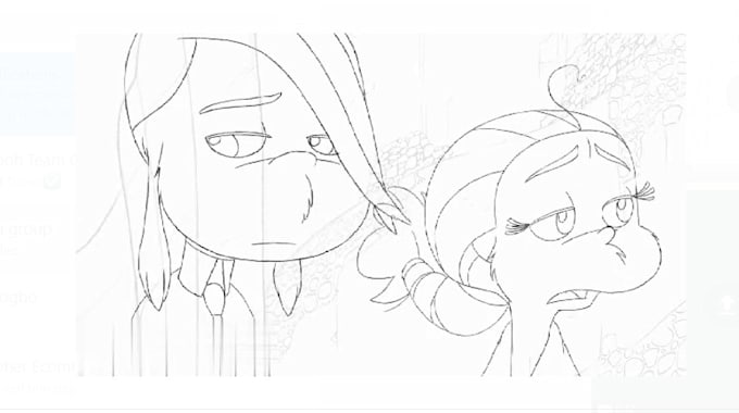 Do 2d classical animation, traditional pencil hand drawing, 2d lineart ...