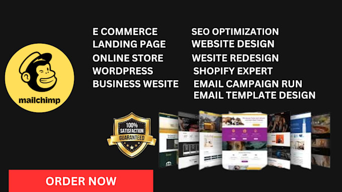 Create mailchimp landing page newsletter e commerce by Mason_henrry | Fiverr