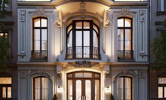 Do 3d cgi building architecture exterior design with realistic 3d ...