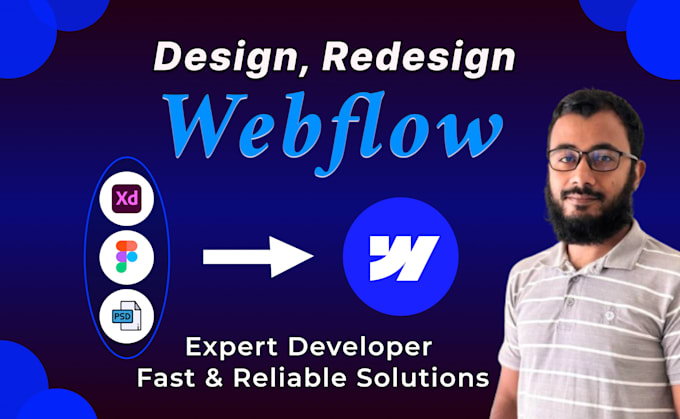 Be your webflow expert, design and redesign manager by Prouzzal | Fiverr