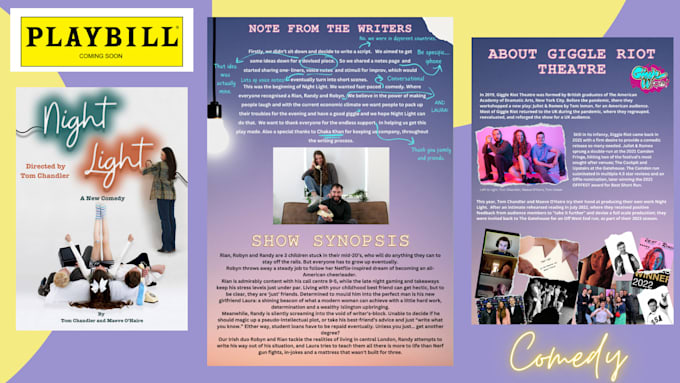 Create a professional playbill or programme for your show by ...