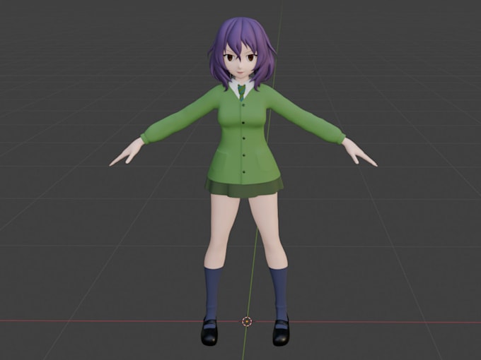 Make a 3d anime character model by Fiorelladiaz92 | Fiverr