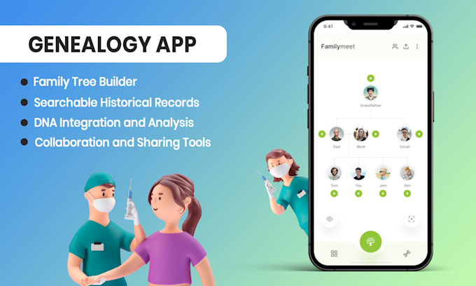 Develop a genealogy app like ancestry my heritage by Rashikaul | Fiverr